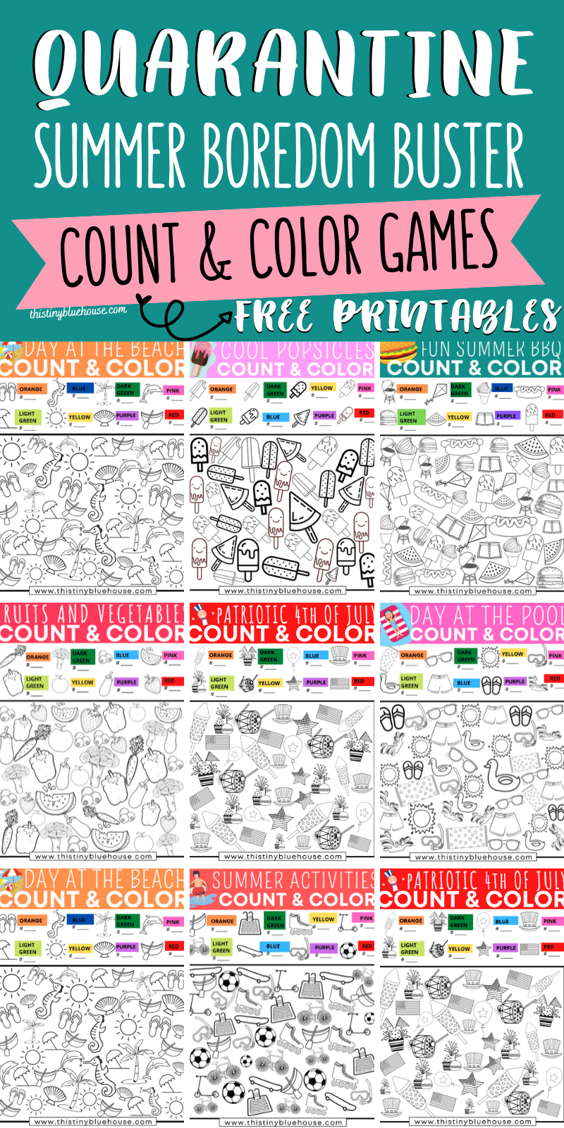 10+ Best FREE Printable Boredom Busting Summer Activities For Kids ...
