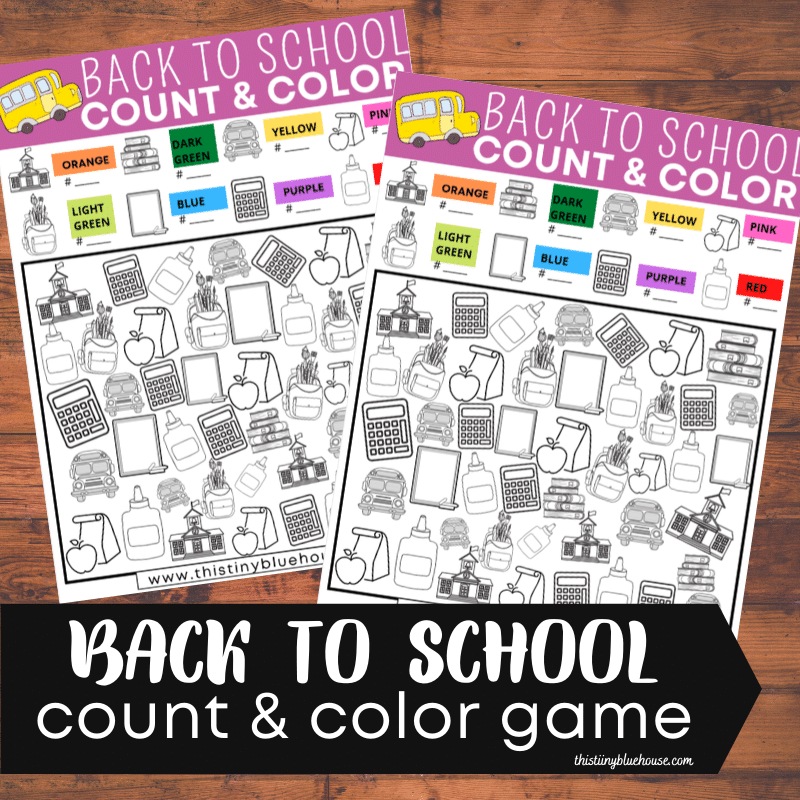 Back To School Coloring Pages For Kids - This Tiny Blue House