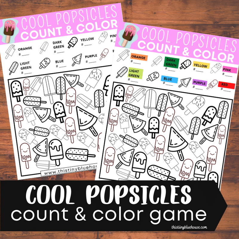 Free (2 Version) Winter Activities I Spy Printable Count and Color ...