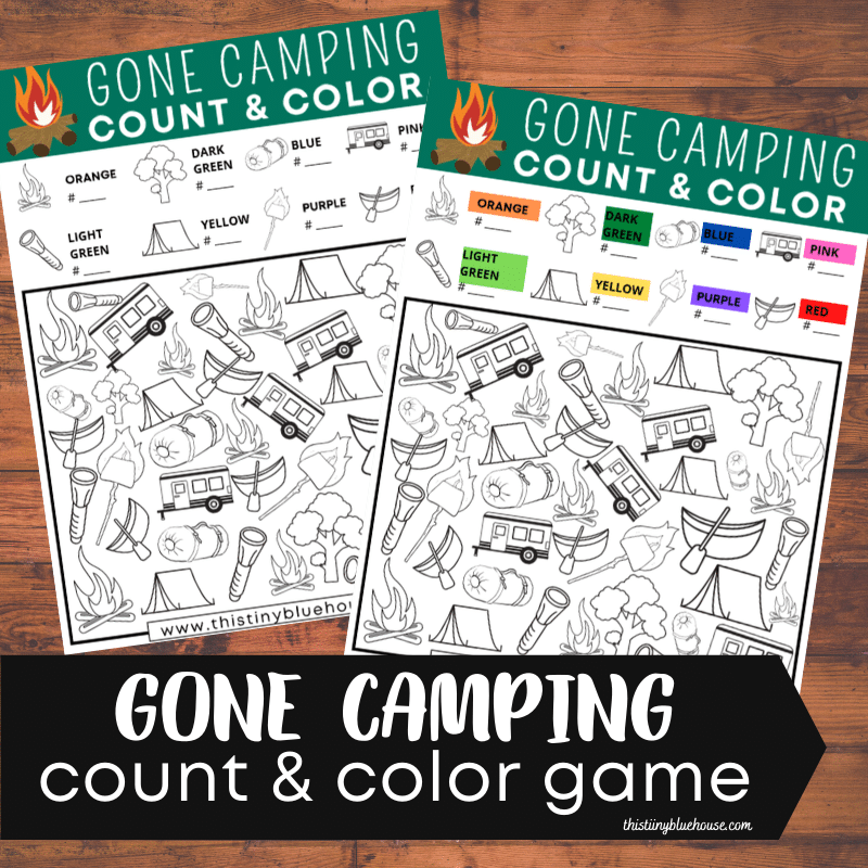 Free (2 Version) Winter Activities I Spy Printable Count and Color ...