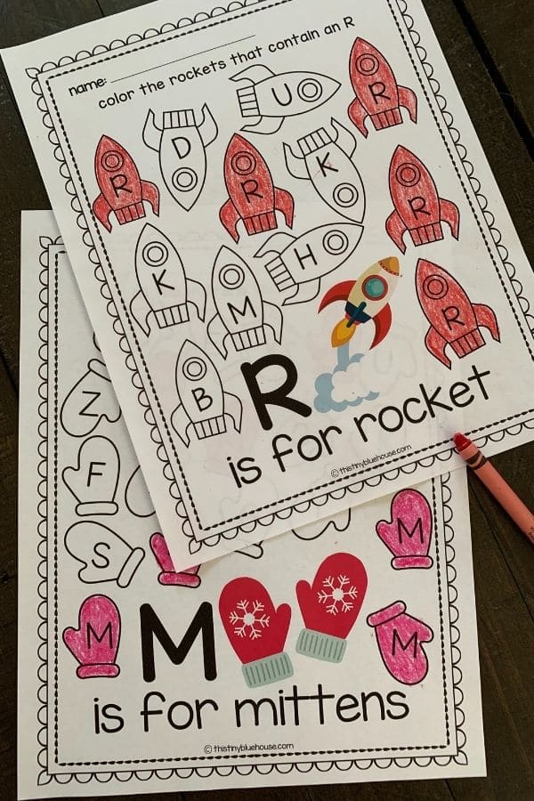 Letter Recognition Worksheets (26 page free printable PDF bundle ...