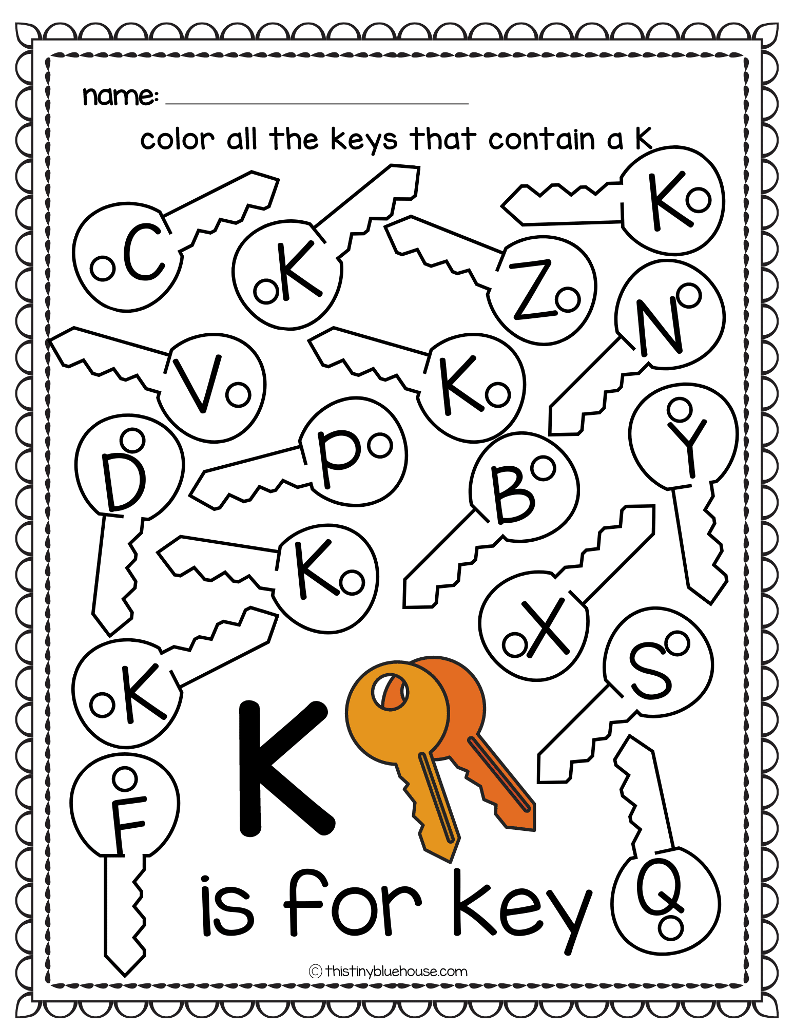 Prek Alphabet Worksheet