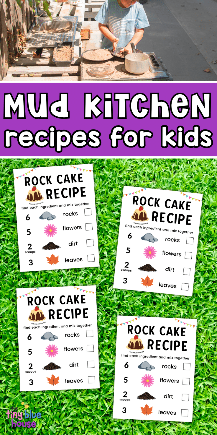 Printable Mud Kitchen Recipes For Kids - This Tiny Blue House