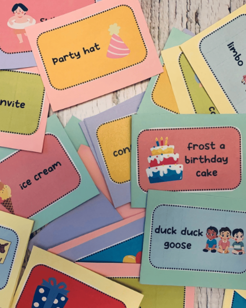 Birthday Charades Game For Kids - This Tiny Blue House