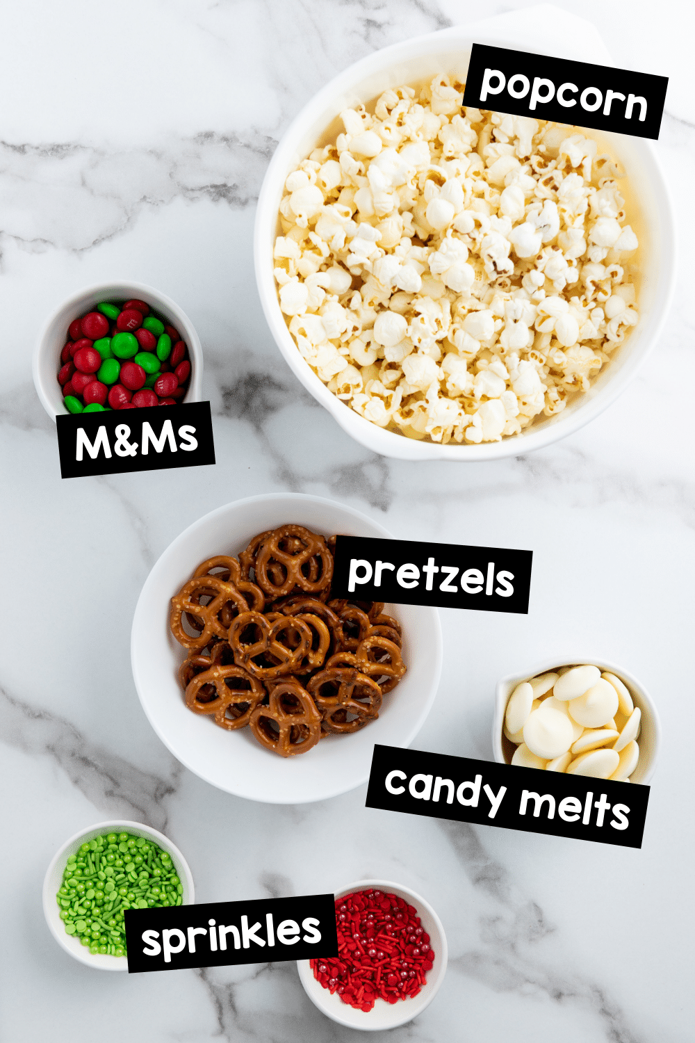 Christmas Popcorn Munch Recipe - This Tiny Blue House
