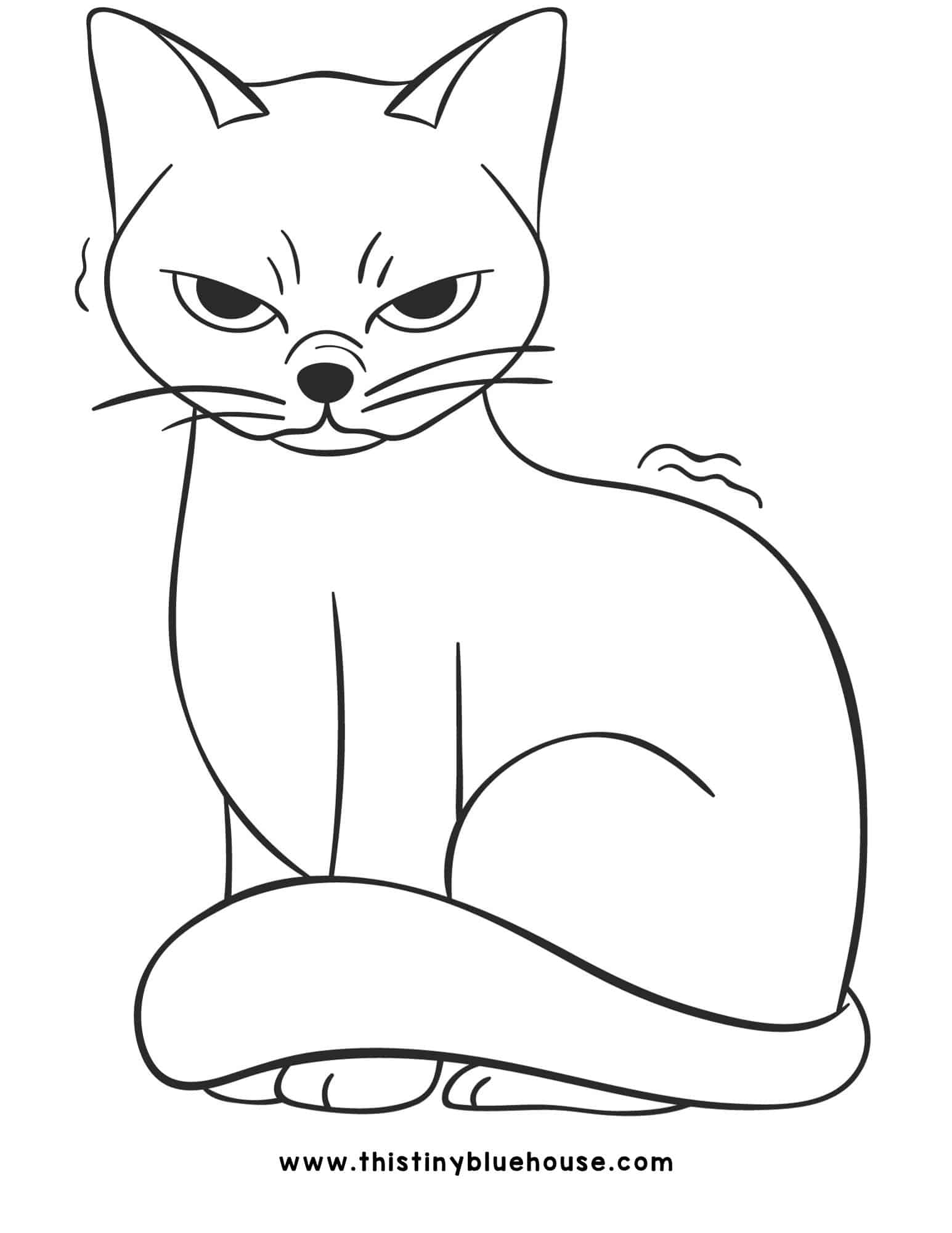 100+ Cat Coloring Pages - This Tiny Blue House