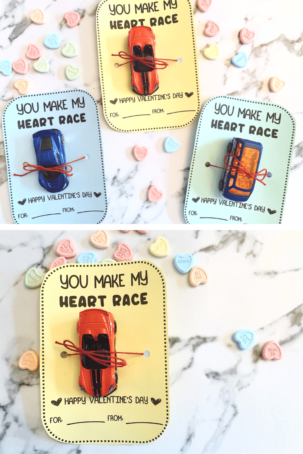 Cute Race Car Valentine Printable - This Tiny Blue House