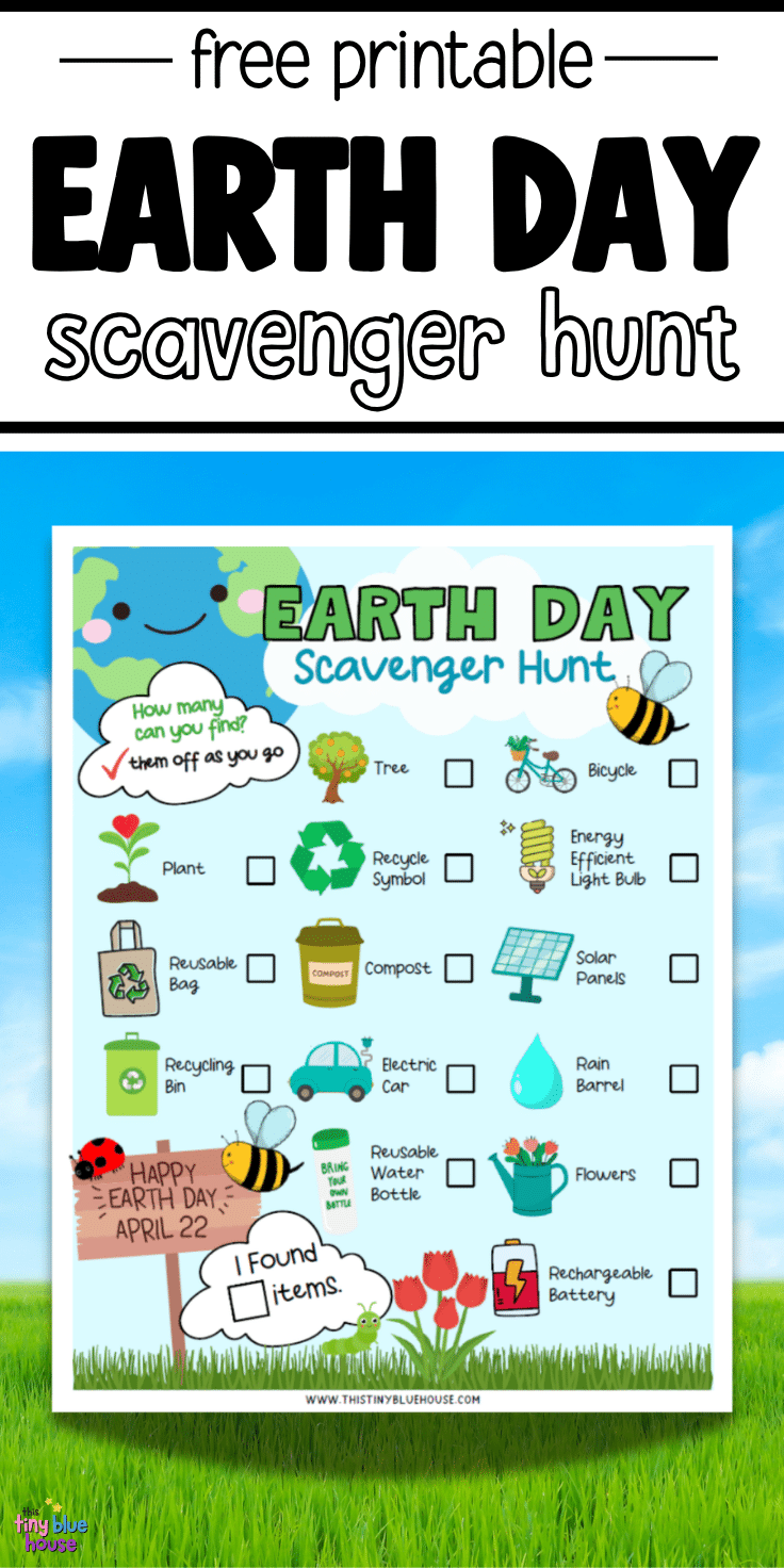 Free Earth Day Scavenger Hunt for Kids (Fun Outdoor Activity ...