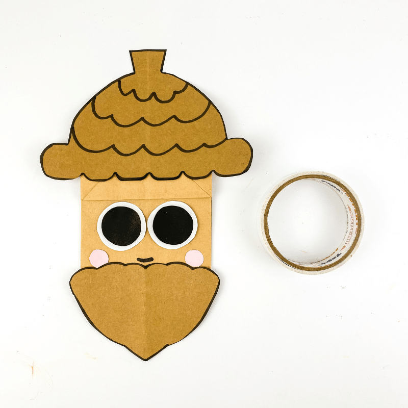 Paper Bag Acorn Craft - This Tiny Blue House