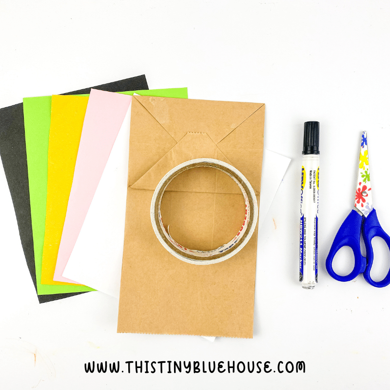 Paper Bag Corn Craft - This Tiny Blue House