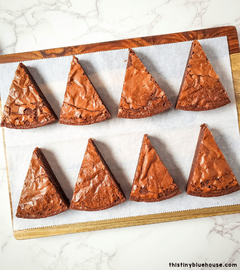 Best Ever Easy Christmas Tree Brownies - This Tiny Blue House