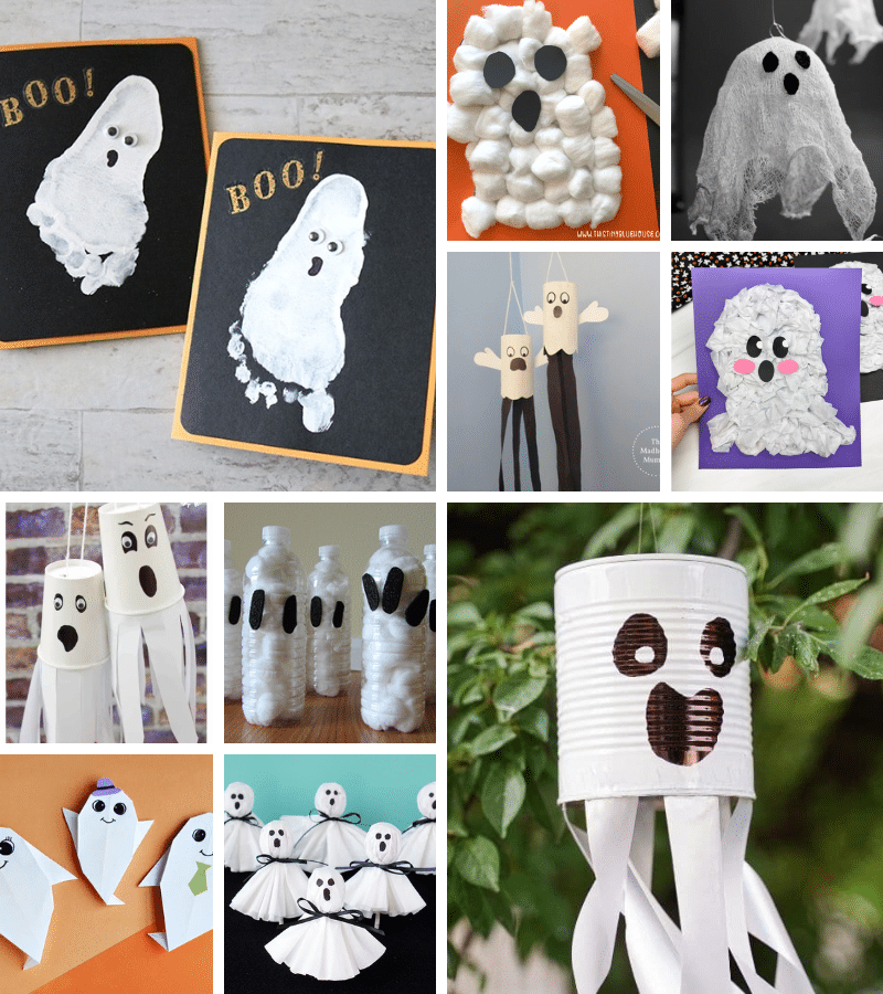Easy Ghost Craft Kids Love Making For Halloween - This Tiny Blue House