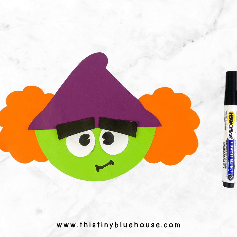 Easy Witch Craft for Halloween - This Tiny Blue House