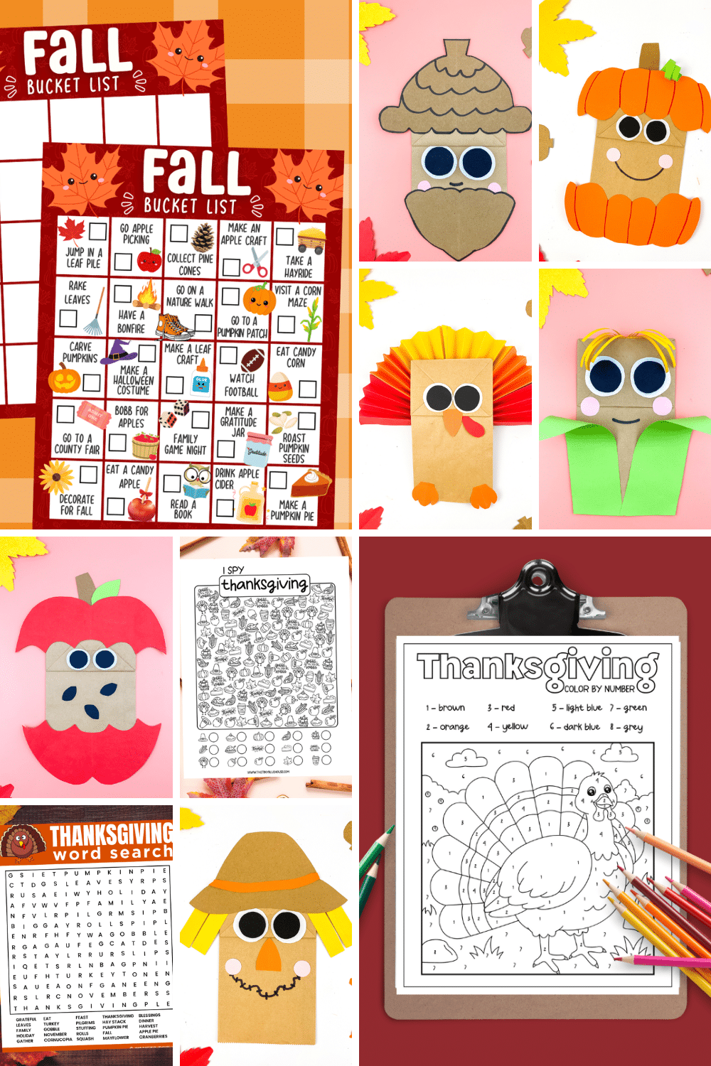 Thanksgiving Coloring Pages - This Tiny Blue House