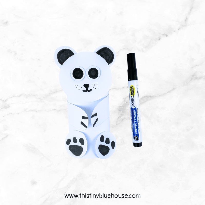 Easy Toilet Paper Roll Polar Bear Craft (Freebie) - This Tiny Blue House