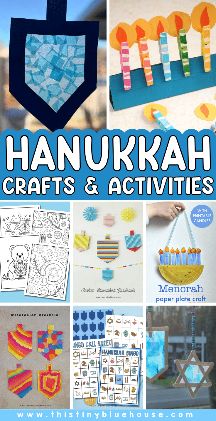 15+ Hanukkah Crafts and Activities For Kids - This Tiny Blue House