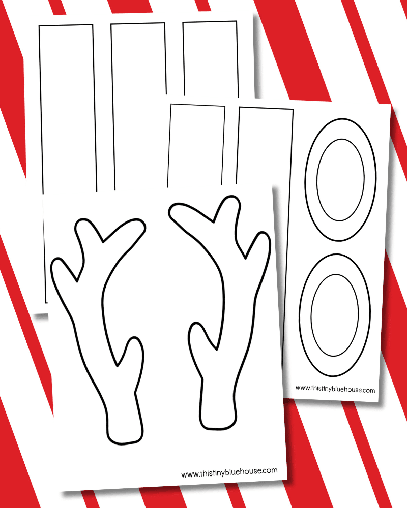 Printable Reindeer Antlers Craft - This Tiny Blue House