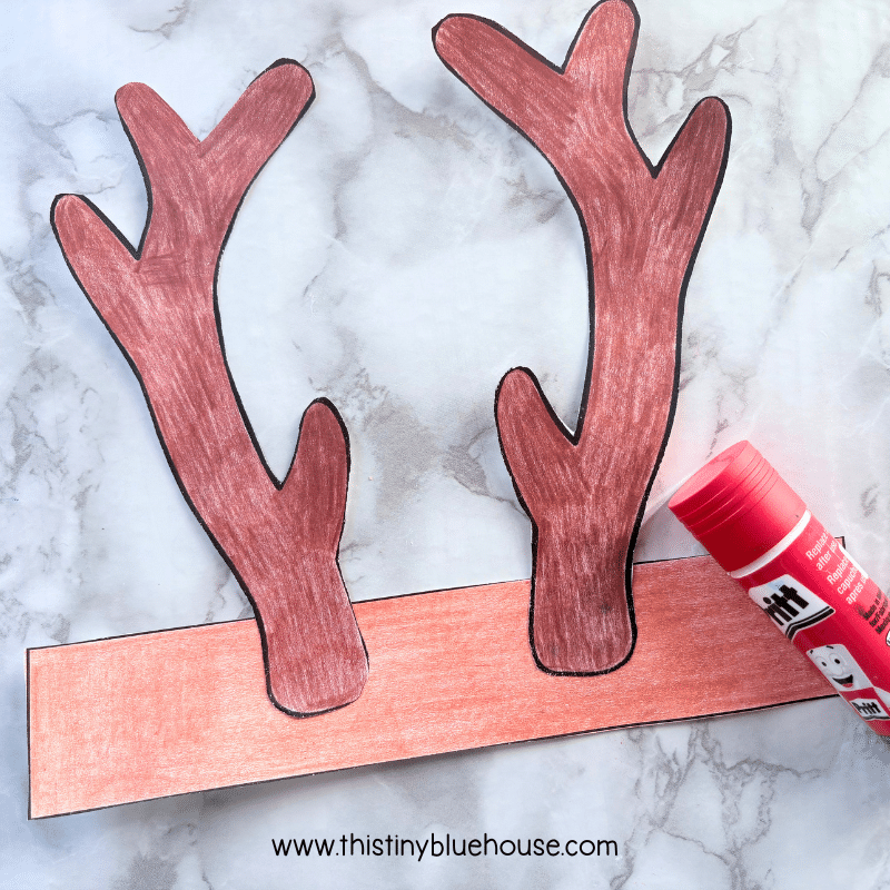 Printable Reindeer Antlers Craft - This Tiny Blue House