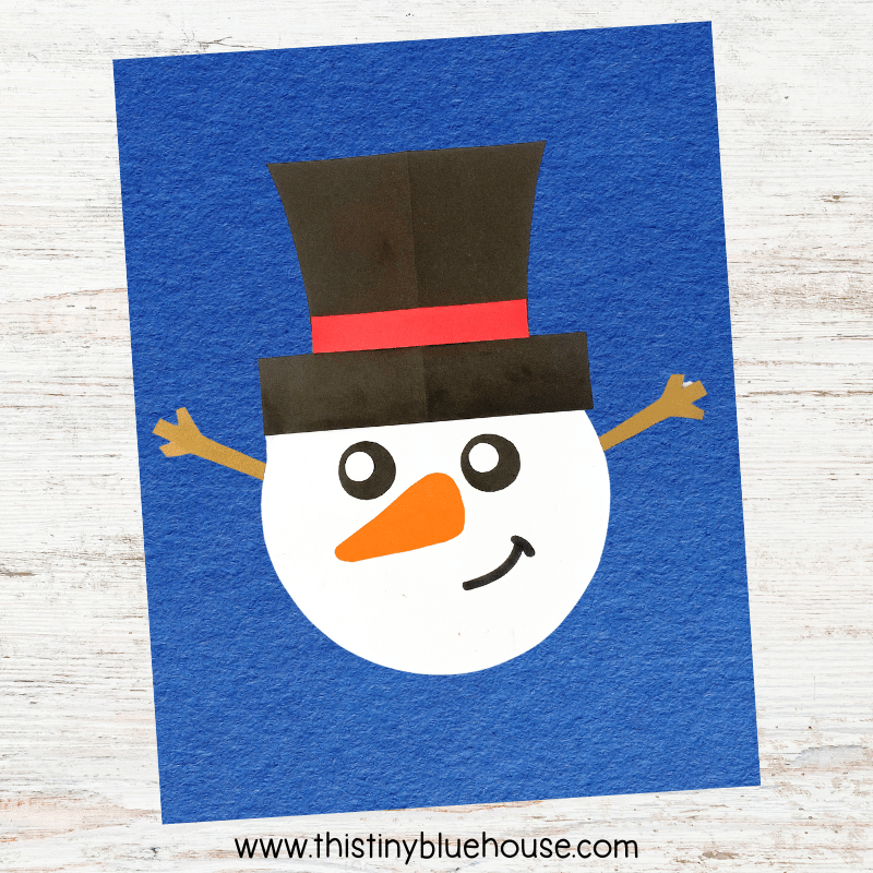 Printable Snowman Craft For Kids - This Tiny Blue House