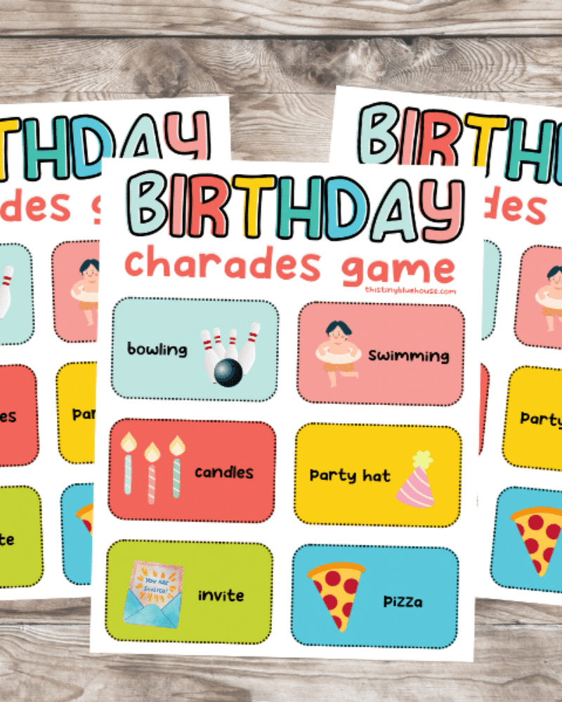 15+ Printable Birthday Activities For Kids - This Tiny Blue House