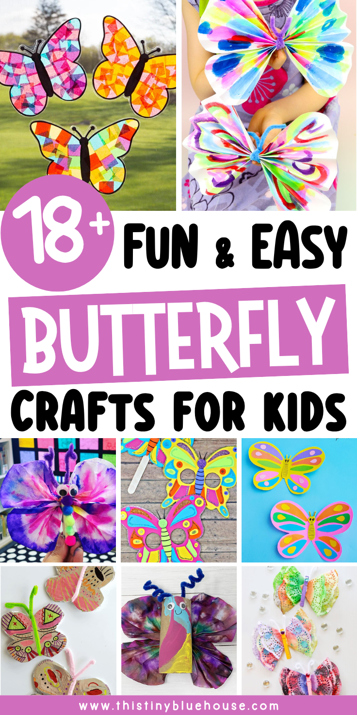 18+ Butterfly Crafts For Kids - This Tiny Blue House