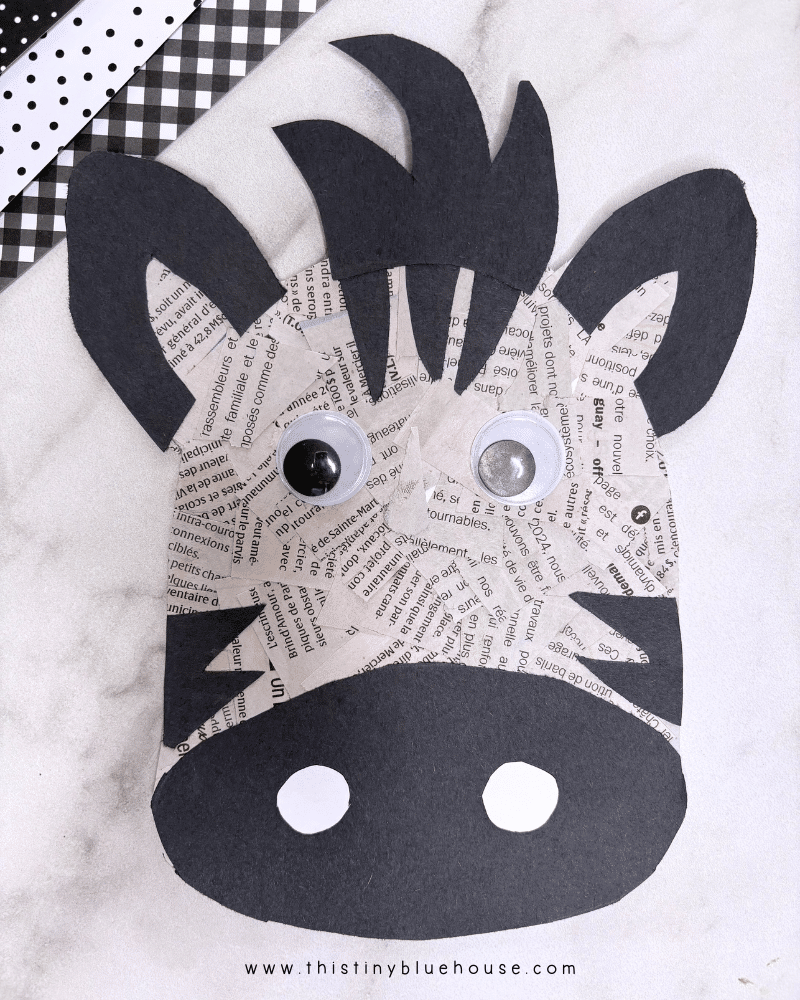 10 newspaper Animal Crafts For Kids - This Tiny Blue House