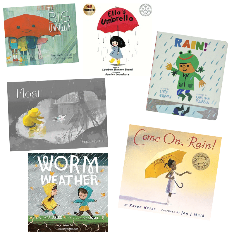 Umbrella Name Craft - This Tiny Blue House