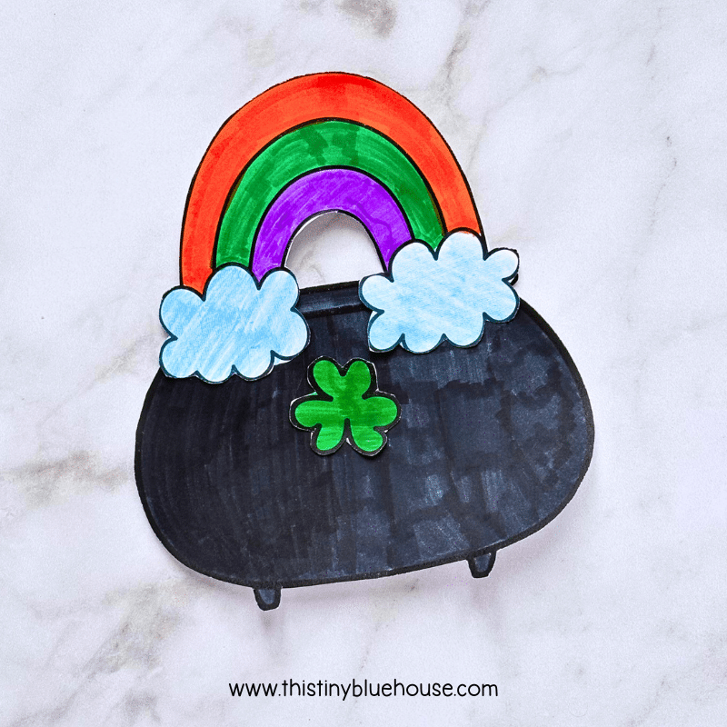 Pot of Gold Name Craft - This Tiny Blue House