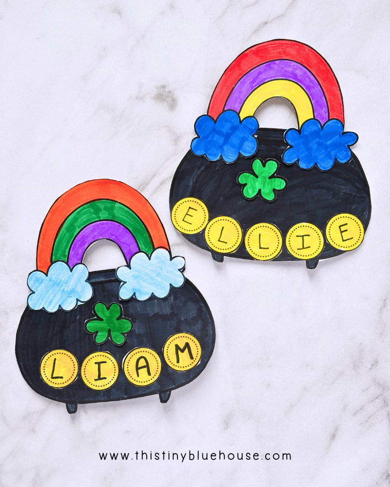 Pot of Gold Name Craft - This Tiny Blue House