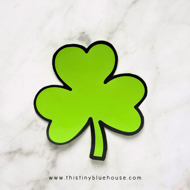 Shamrock Name Craft - This Tiny Blue House
