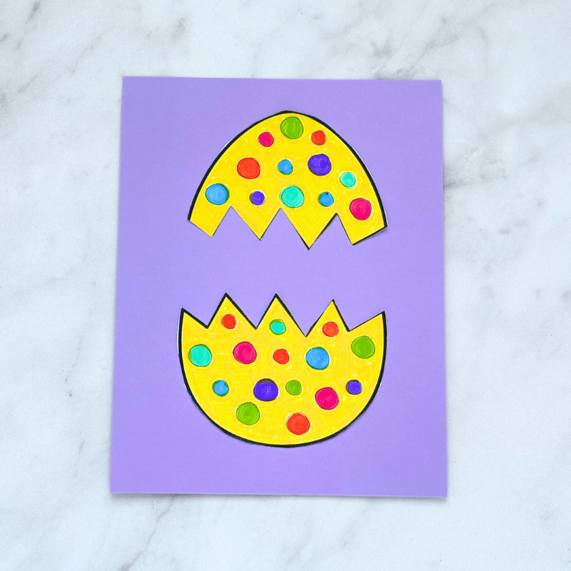 Easter Egg Name Craft - This Tiny Blue House
