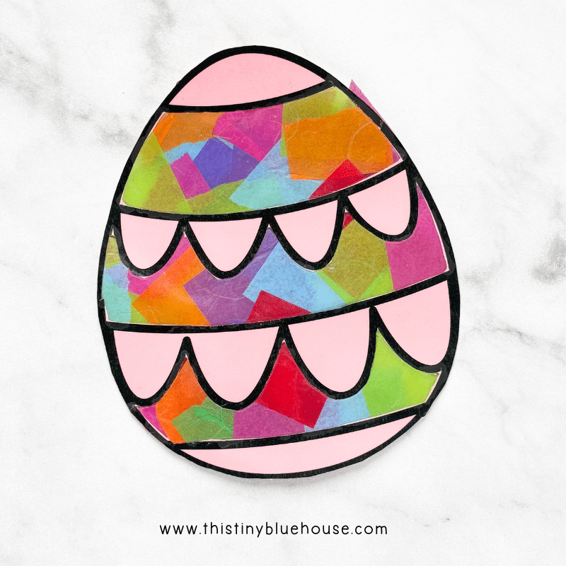 Easter Egg Suncatcher - This Tiny Blue House