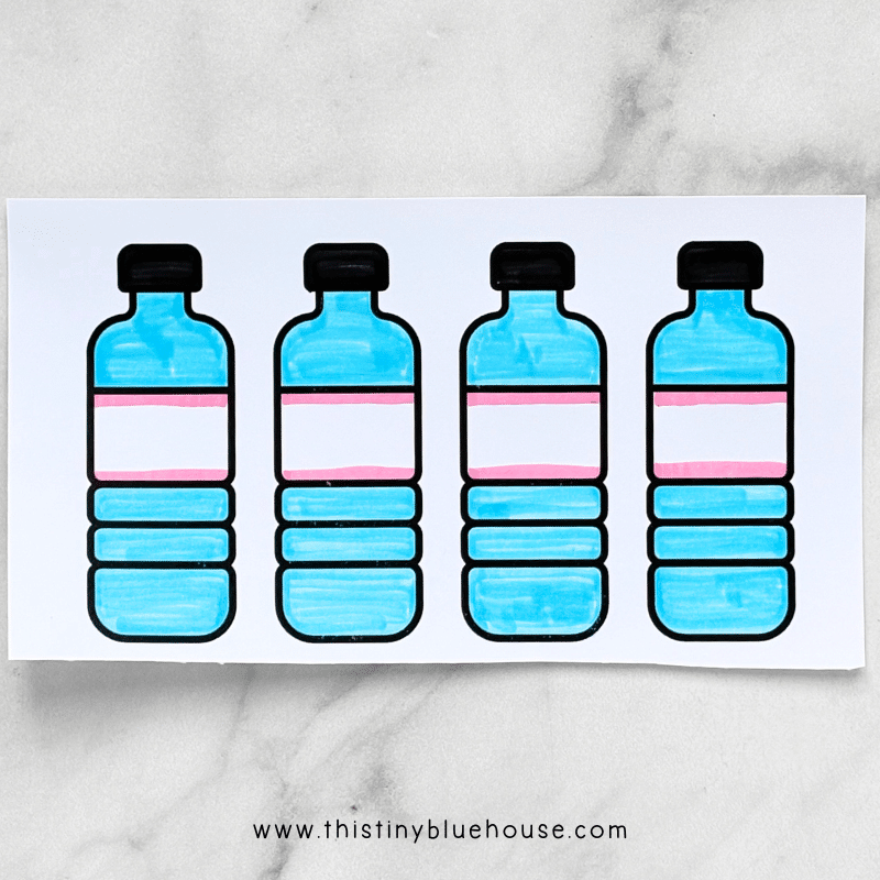 Recycling Bin Name Craft - This Tiny Blue House