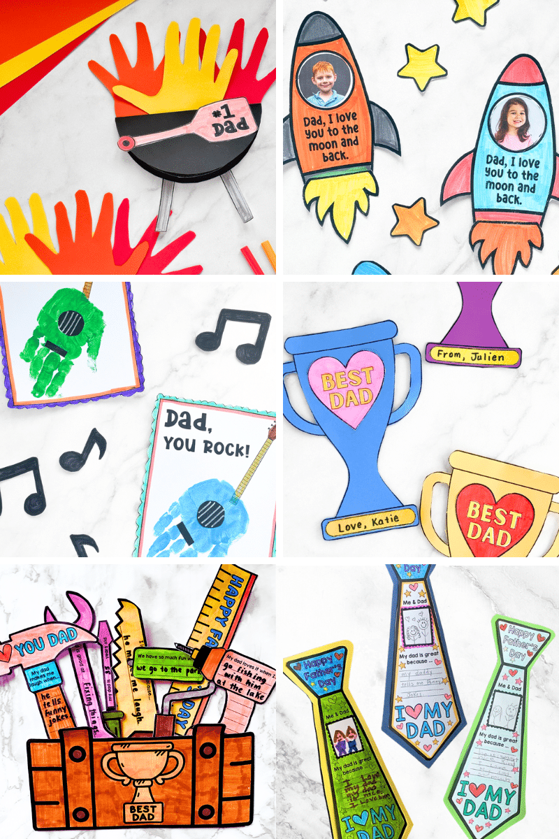 Torn Paper Father's Day Award - This Tiny Blue House