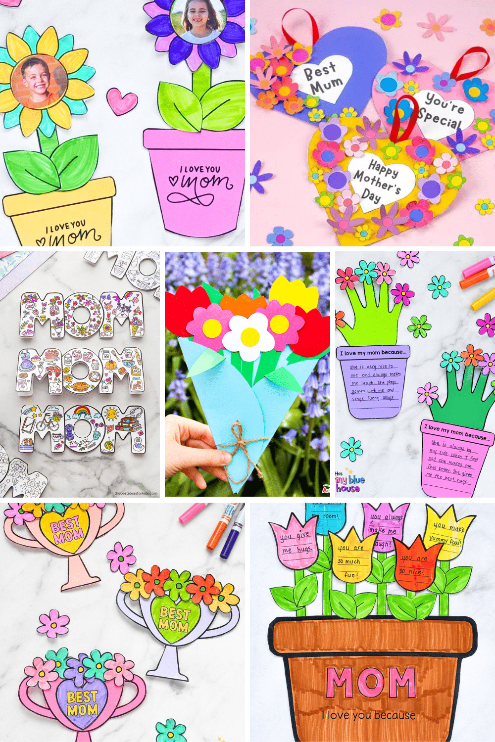 15+ Mother's Day Crafts For Kids - This Tiny Blue House