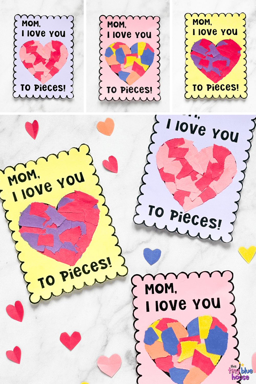 Mother's Day Love You To Pieces Card - This Tiny Blue House