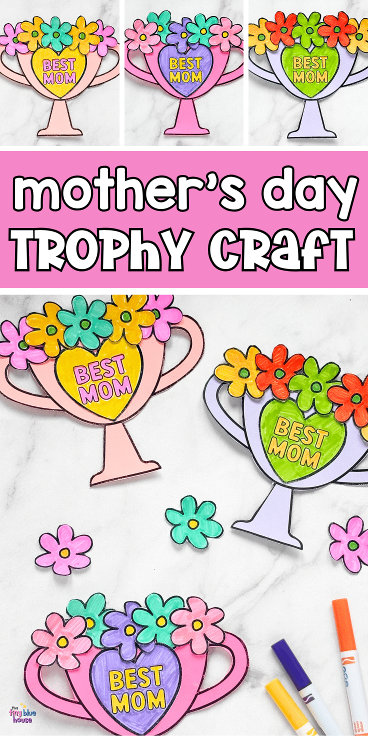 Mother's Day Trophy Craft - This Tiny Blue House