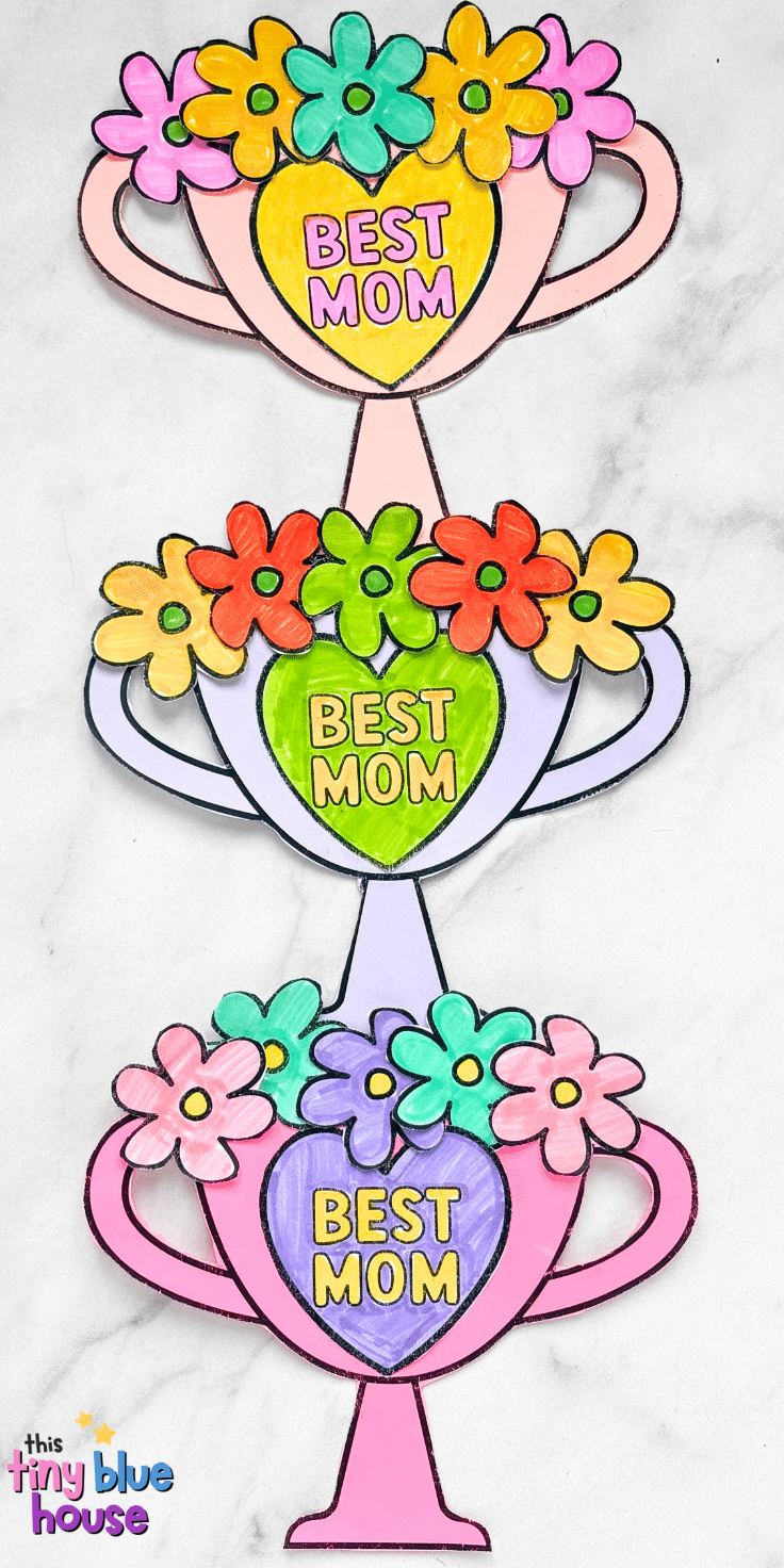 Mother's Day Trophy Craft - This Tiny Blue House