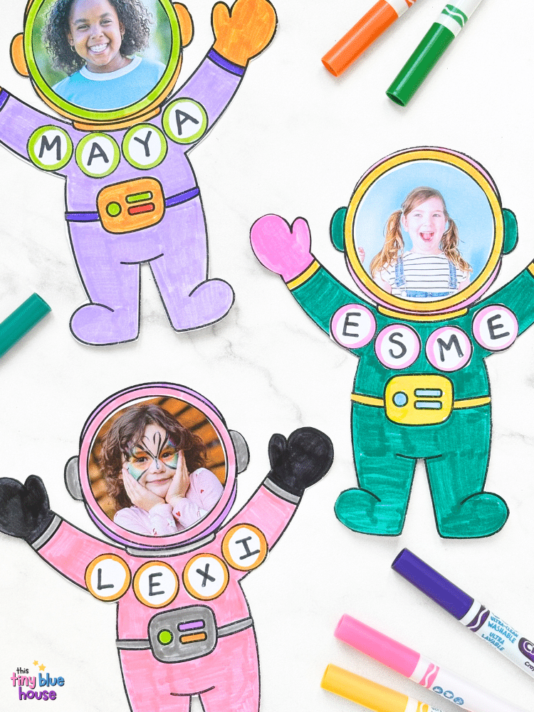 Astronaut Photo Craft - This Tiny Blue House