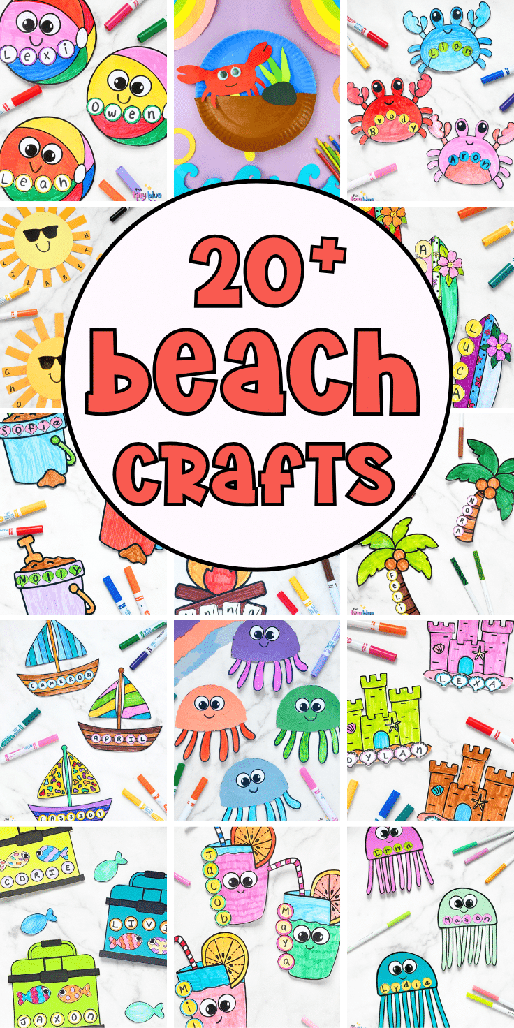 20+ Beach Crafts For Kids - This Tiny Blue House