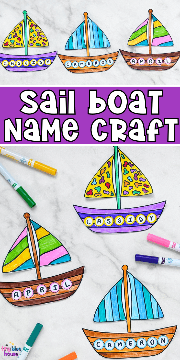 Sailboat Name Craft - This Tiny Blue House