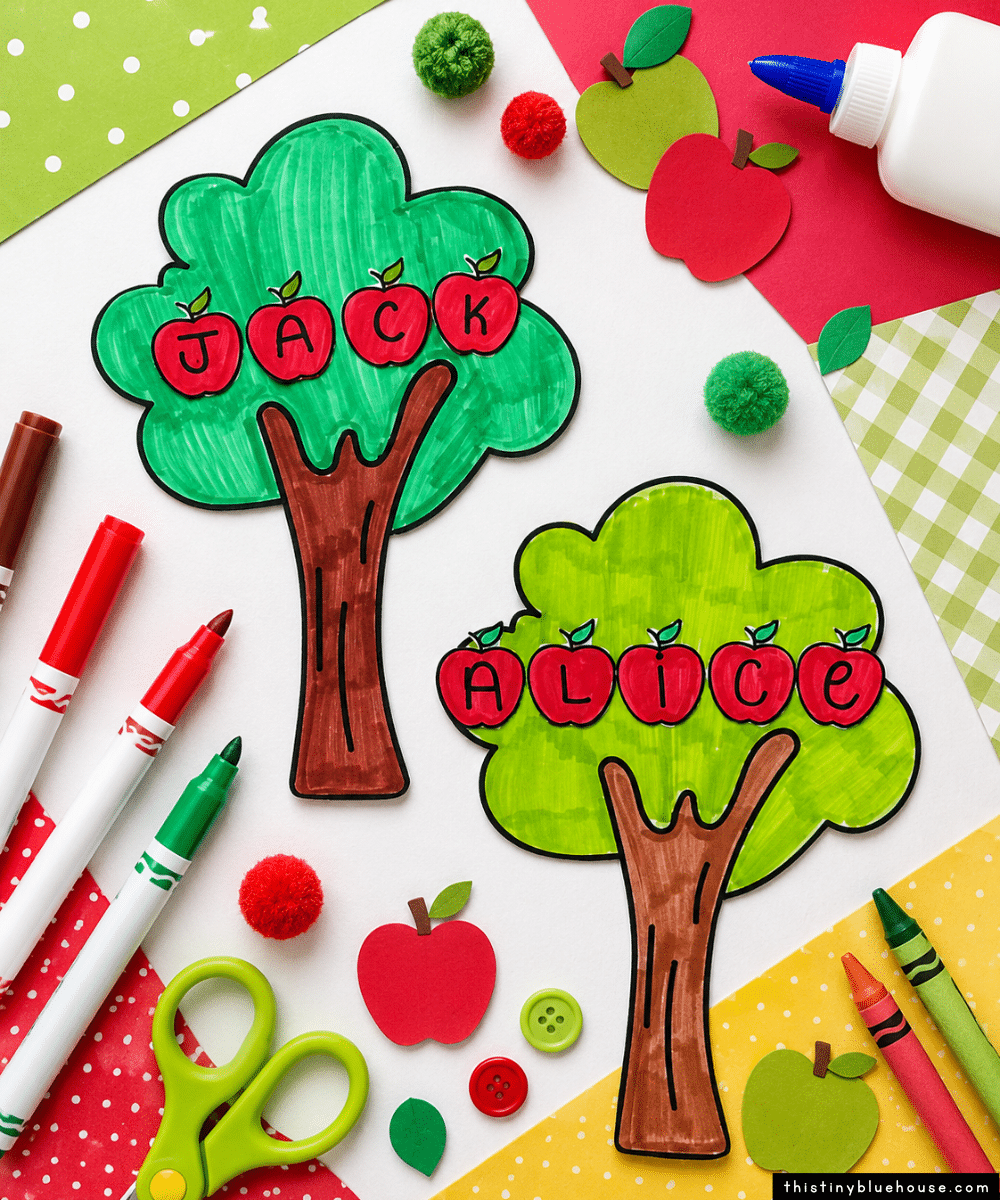 10+ Easy Apple Crafts for Kids - This Tiny Blue House
