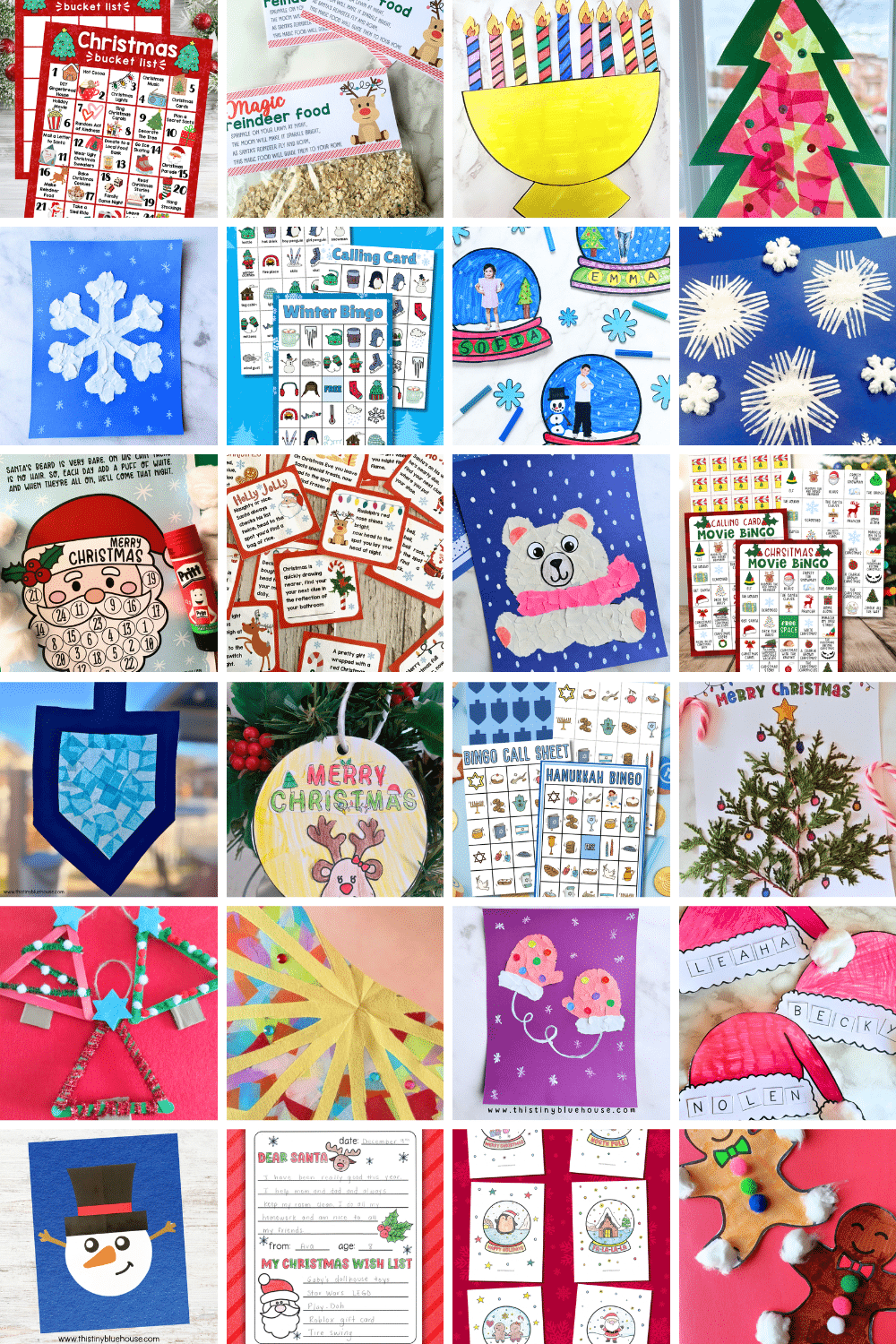50+ December Crafts and Activities For Kids - This Tiny Blue House