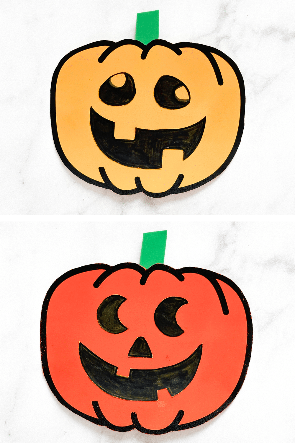 Jack-O-lantern Craft - This Tiny Blue House