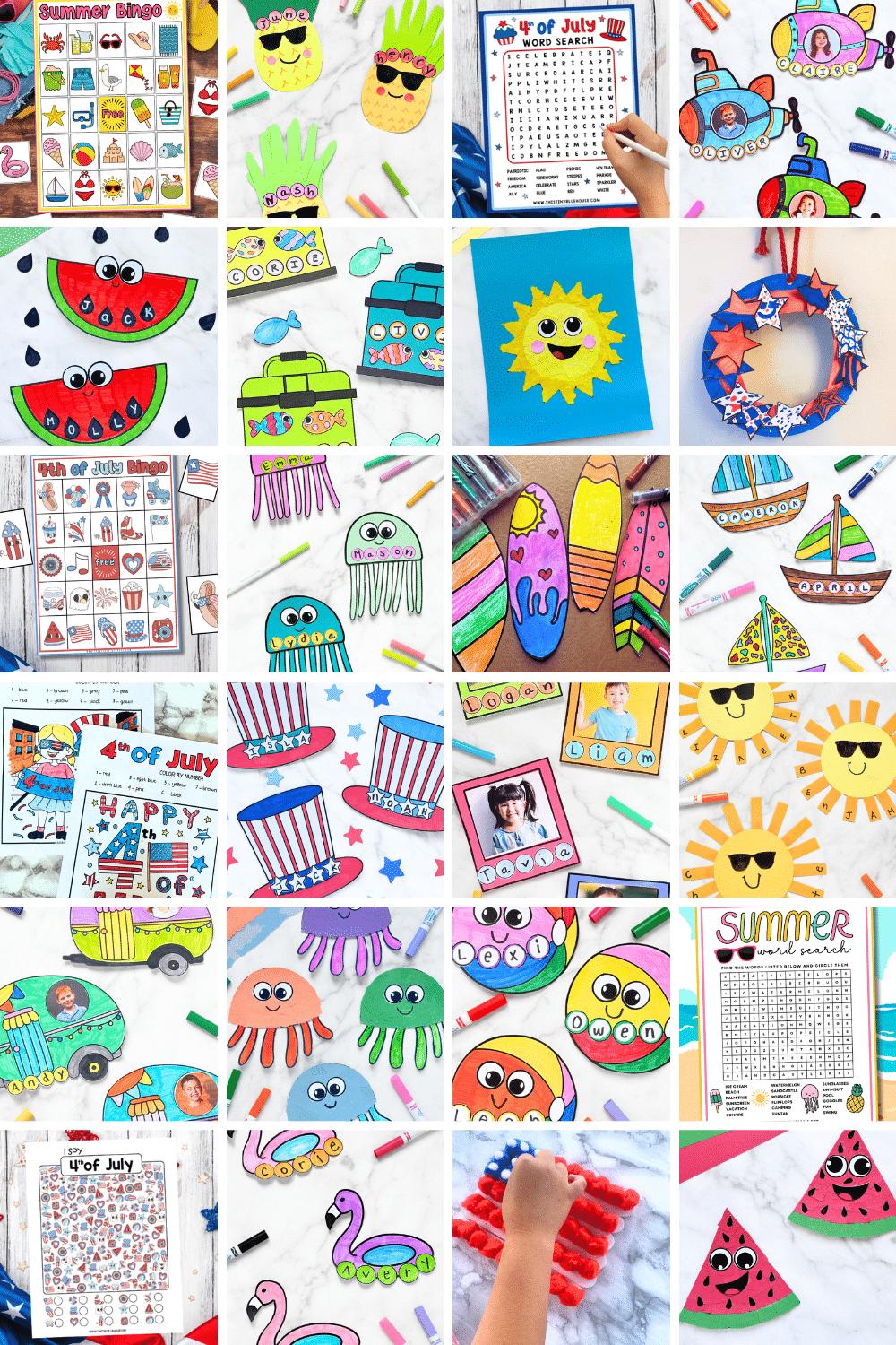 45+ July Crafts and Activities For Kids - This Tiny Blue House