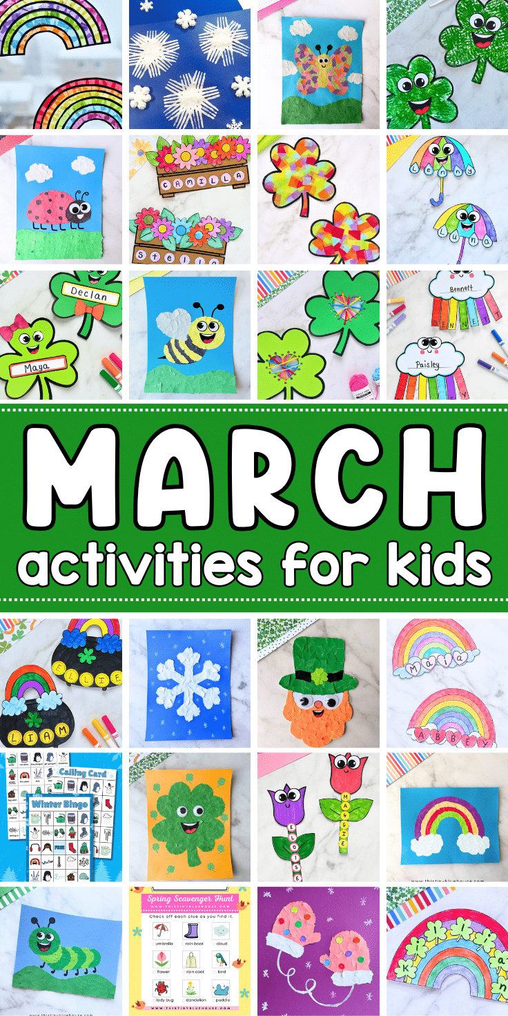 25+ March Crafts and Activities For Kids - This Tiny Blue House