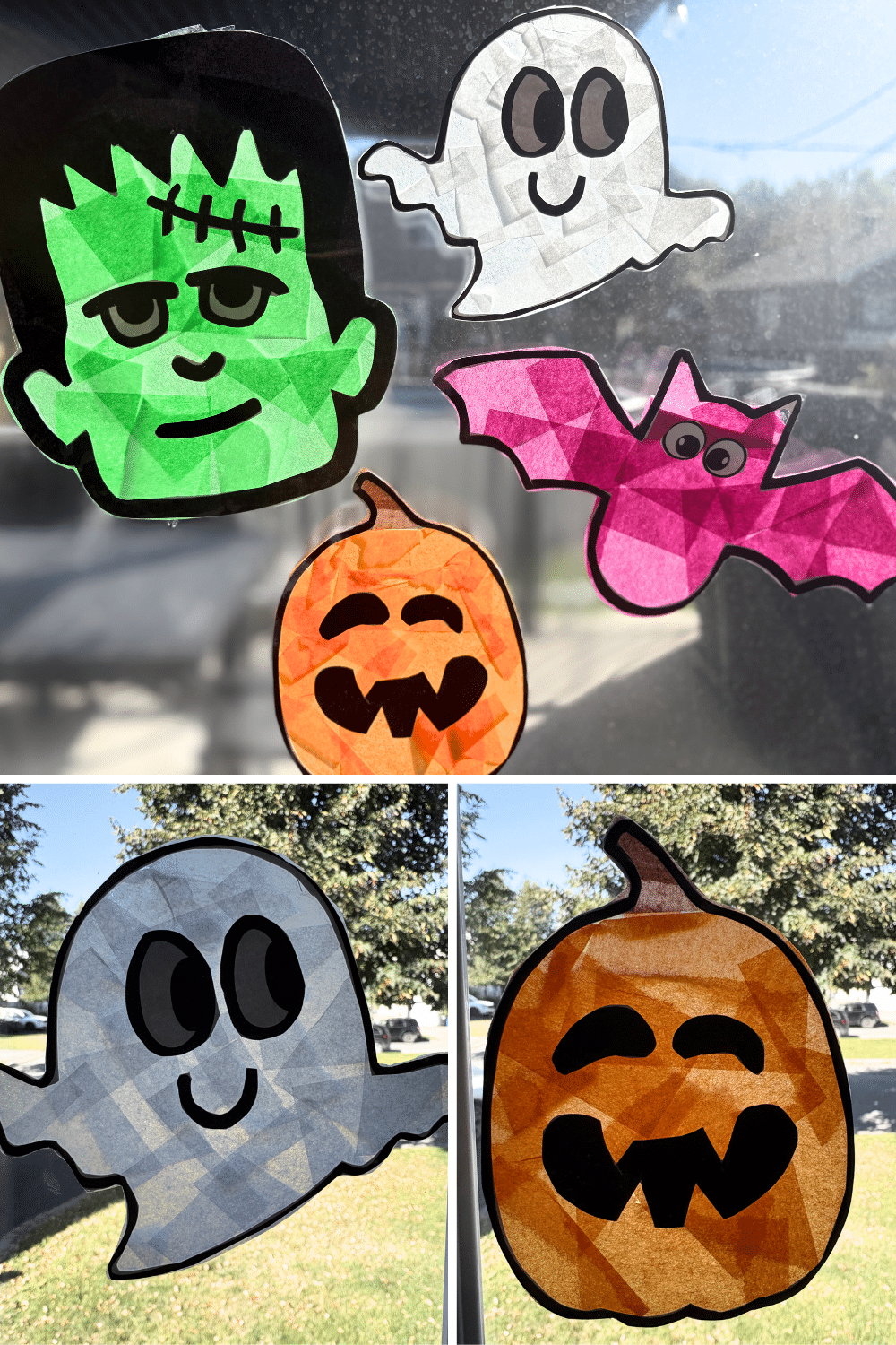 Halloween Suncatchers for Kids - This Tiny Blue House