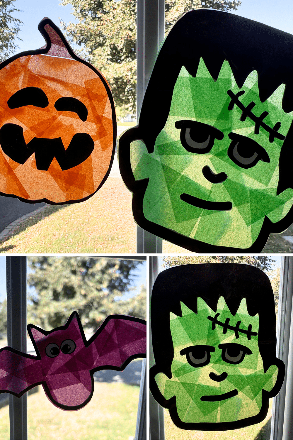 Halloween Suncatchers for Kids - This Tiny Blue House