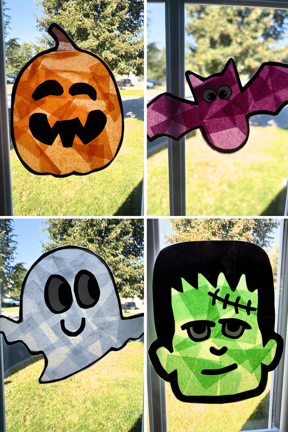 Halloween Suncatchers for Kids - This Tiny Blue House