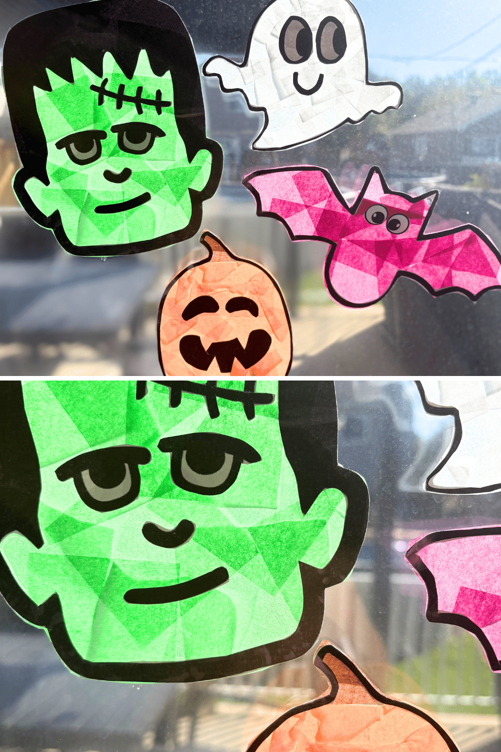 Halloween Suncatchers for Kids - This Tiny Blue House